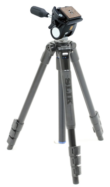 SLIK PRO AL-324 Tripod with Slik SH-707E Multi-Action Head The Birders ...