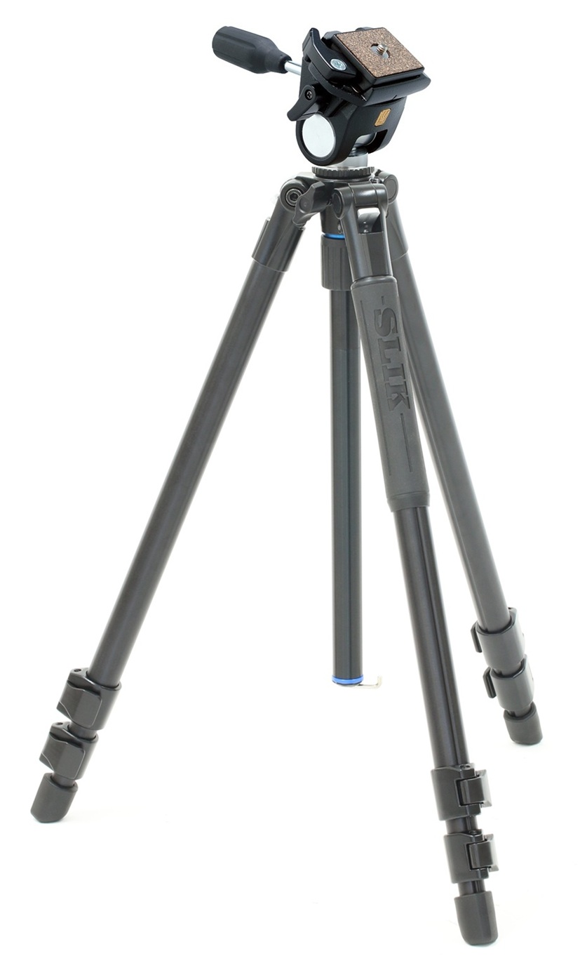 SLIK PRO AL-523 Tripod with Slik SH-707E Multi-Action Head The Birders ...